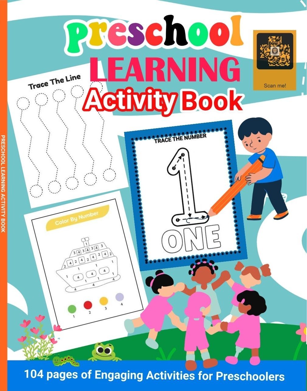 Preschool learning kids activity book